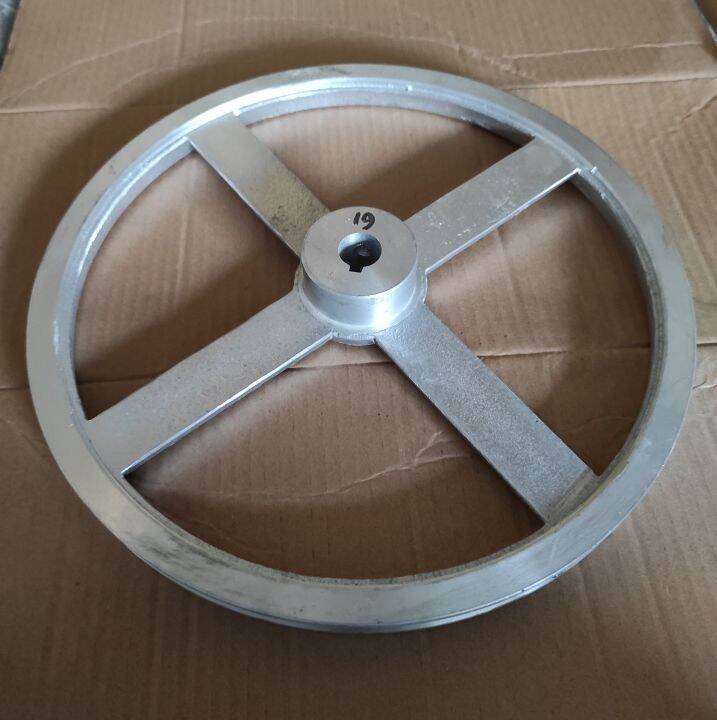 Pulley pully 12 inch as 14 mm jalur A1 poly pully alumunium | Lazada ...