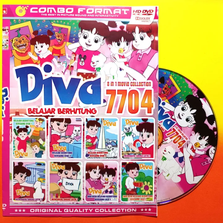 KASET FILM KARTUN ANAK KOLEKSI BELAJAR BERHITUNG BERSAMA DIVA VOLUME TERBARU 7704. | Lazada ...