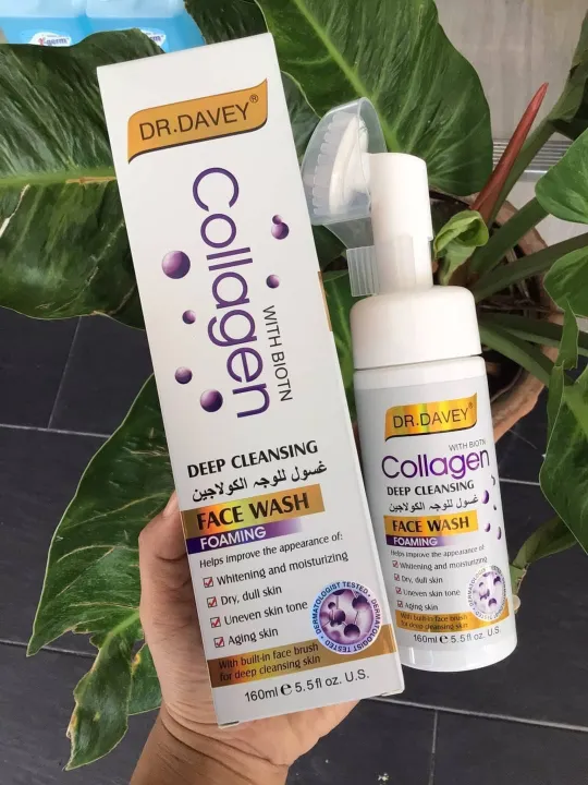 Dr.Davey Collagen Deep Cleansing Face wash Foaming 160ml. | Lazada.co.th