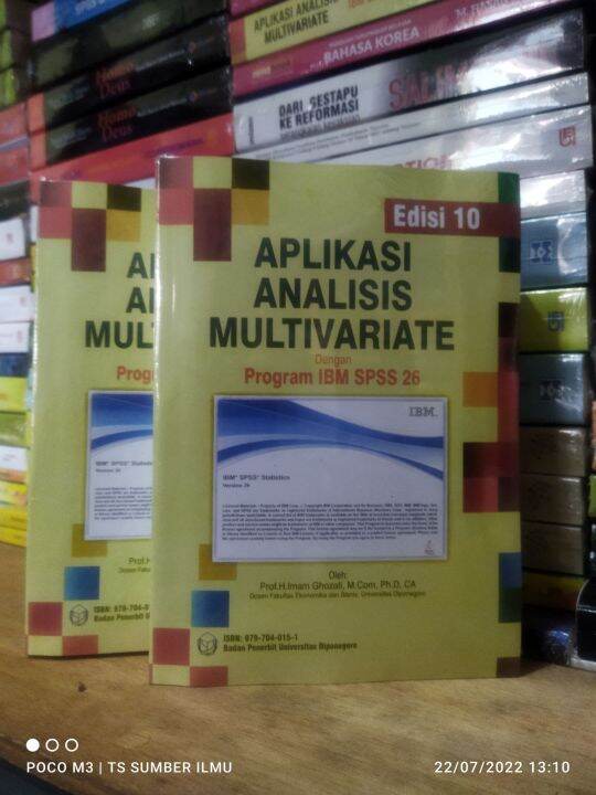 BUKU APLIKASI MULTIVARIATE DENGAN PROGRAM IBM SPSS 26 - IMAM GHOZALI | Lazada Indonesia