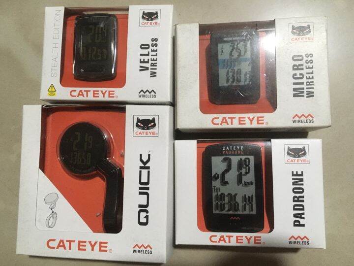(Sold per piece/1pc) Cateye Wireless Speedometer Quick Velo Padrone ...