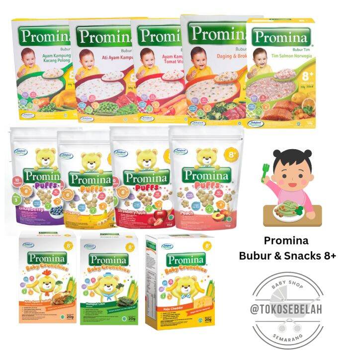 Promina Bubur Tim Crunchies Puff 8+ Snack Cemilan Anak Bayi | Lazada ...