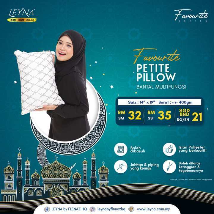 Bantal Leyna,Leyna Petite,Leyna Bolster Petite,Bantal saiz kanak-kanak ...