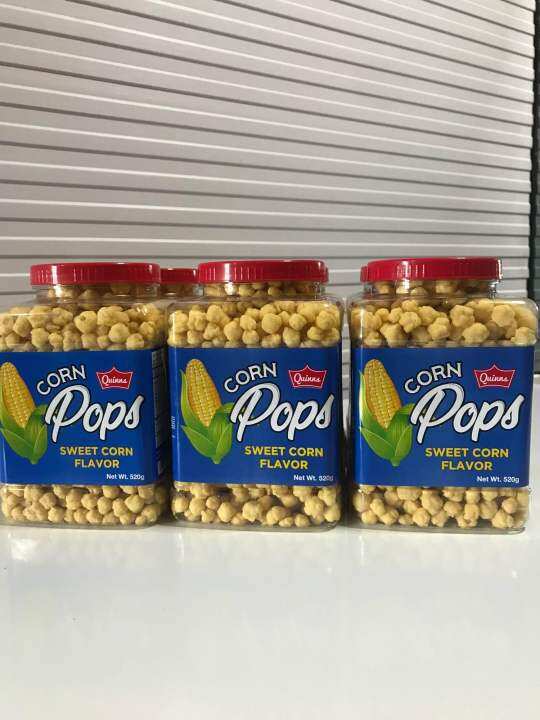 ORIGINAL QUINNS CORN POPS SWEET CORN FLAVOR (520g) 4806505854898 ...