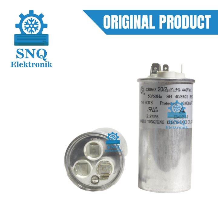 Kapasitor ac panasonic original 20+2 uf 1 PK / Capasitor AC Original ...