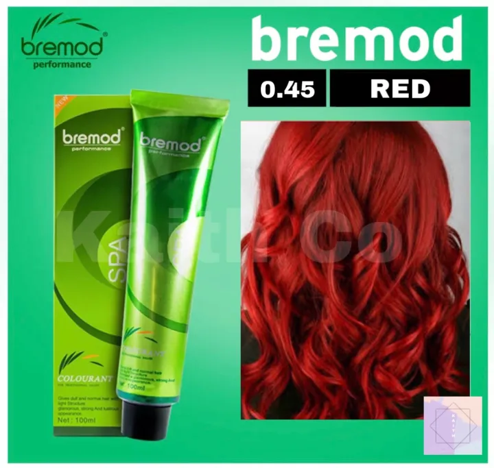 BREMOD 0.45 RED Hair Color with Oxidiser Set | Lazada PH