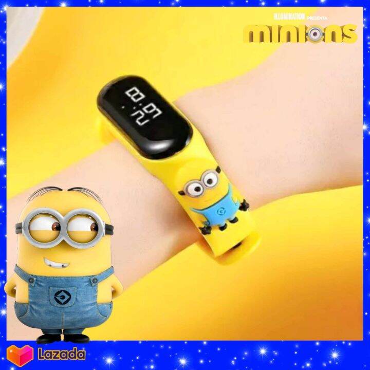 นาฬิกาข้อมือเด็ก นาฬิกาเด็ก มินเนียน Despicable Me Minions กันน้ำ