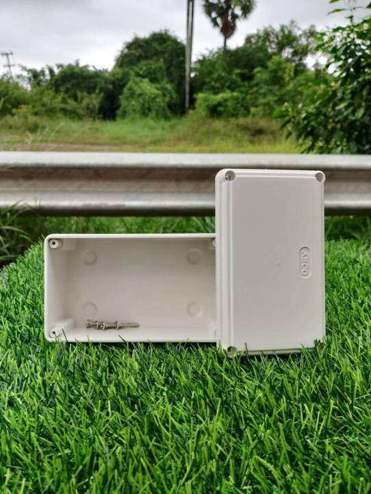 กล่องพักสาย Box 2x4 นิ้ว 4x4 นิ้ว สีขาว แบบล็อค | Lazada.co.th