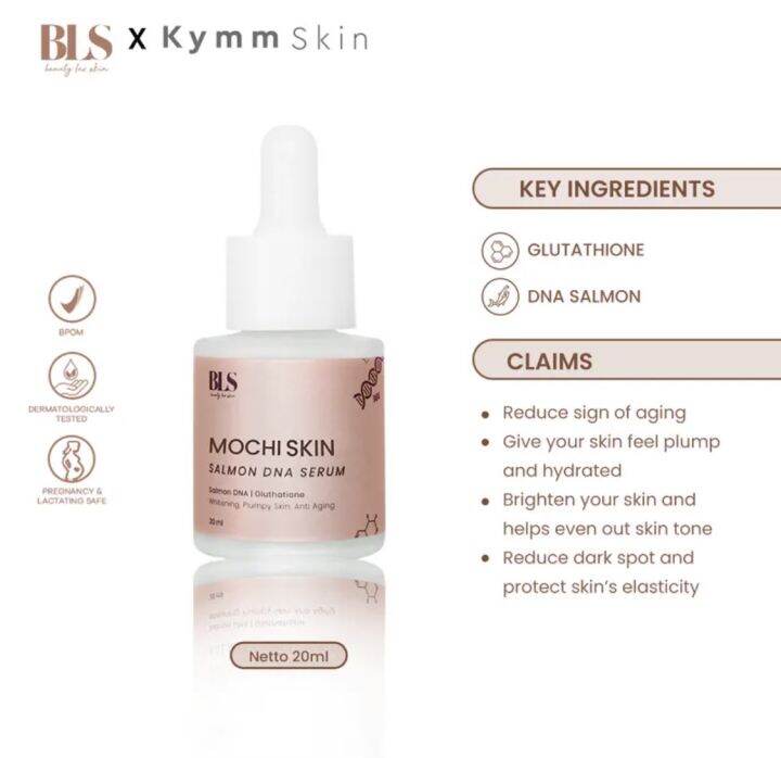 [kymm skin] mochi skin salmon DNA serum | anti Aging mencegah tanda penuaan | Lazada Indonesia