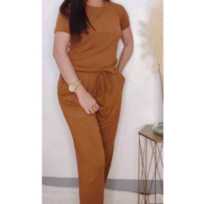 PLAIN TERNO PAJAMA WITH POCKET FREESIZE | Lazada PH