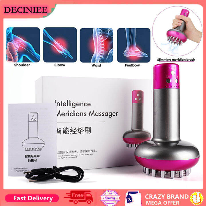 DECINIEE EMS Body Slim Massager Infrared Therapy Gua Sha Scraping Anti ...