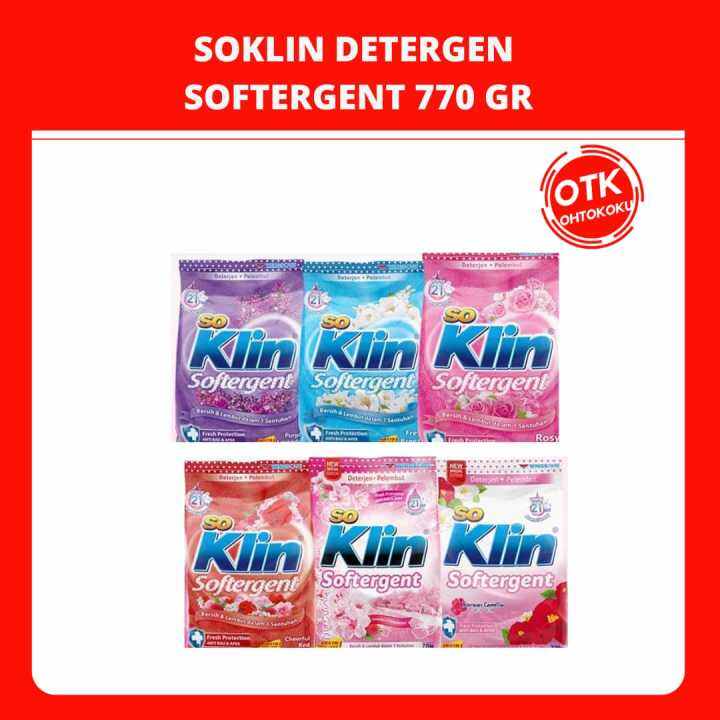 SOKLIN SOFTERGENT DETERGENT POWDER 770GR ALL VARIAN | Lazada Indonesia