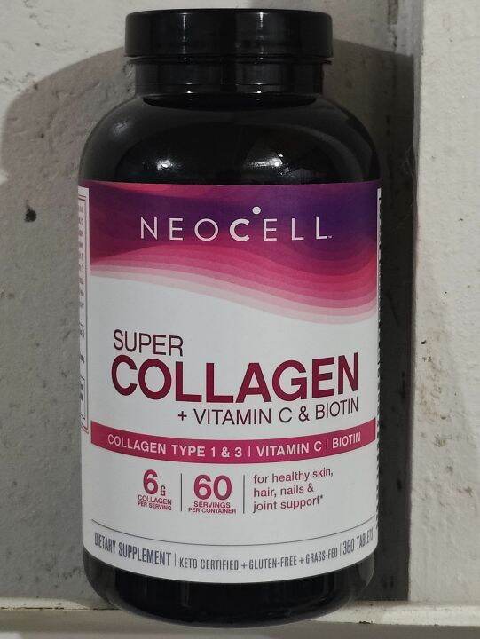 Neocell Super collagen + Vitamin C with Biotin 360 tablet anti aging ...