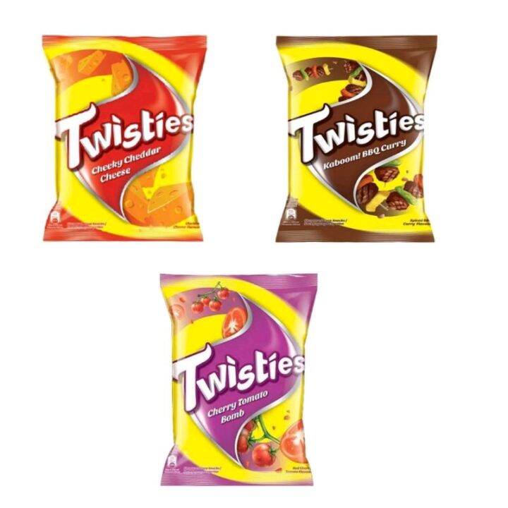 Twisties 60g ( Cheese / BBQ / Tomato ) | Lazada