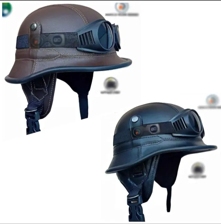 Helm milenial nazi crazy hitam/helm nazi coklat/helm retro/helm nazi ...