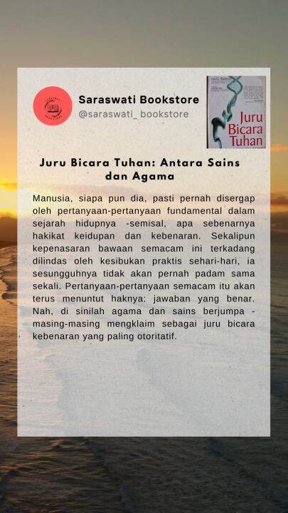 Juru Bicara tuhan Antara Sains dan Agama by Ian G Barbour | Lazada ...