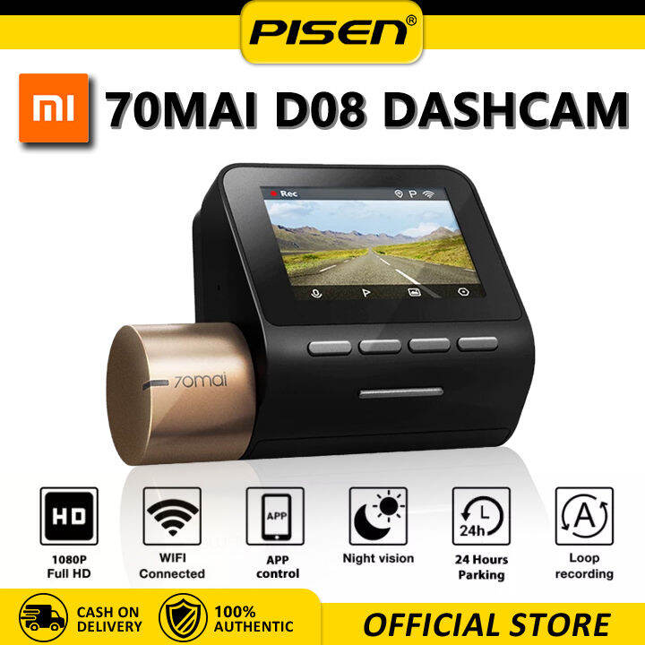 70 mai Dash Cam Lite Midrive D08 1080 Full HD Night Vision Dash Cam WRD ...