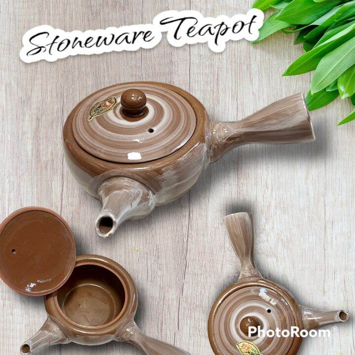 Brand New Branded with Sticker Glazed Stoneware Teapot - Japan Surplus ...