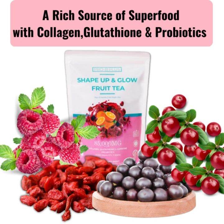 Shape up & Glow Collagen with Glutathione Supplement Powder Drink for ...