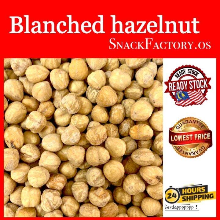 (snackfactory) Blanched hazelnut 500gram peanut ready stock ready to ...