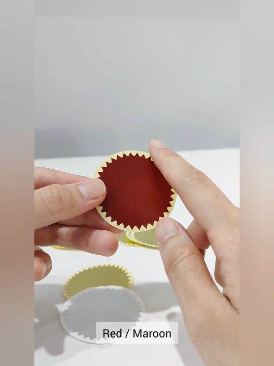 100pcs Certificate Seal Sticker [Red, Gold, Silver] Common Seal Sticker ...