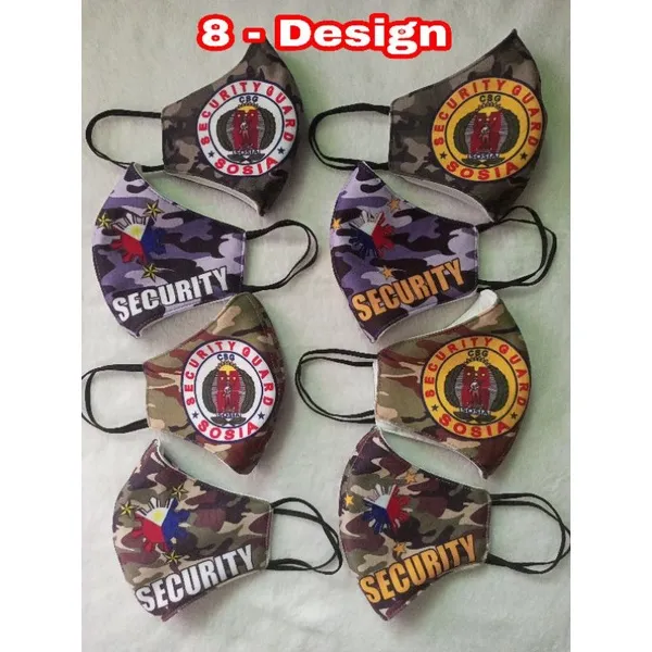 Security Guard Mask Commoflauge Design with Sosia Logo | Lazada PH