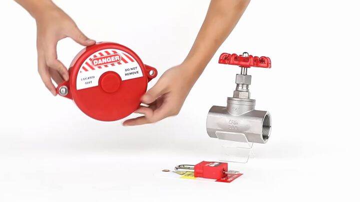 2.5-5Inch Valve Locking Disc Safety Tank Gas Valve Lockout Outdoor Pipe ...