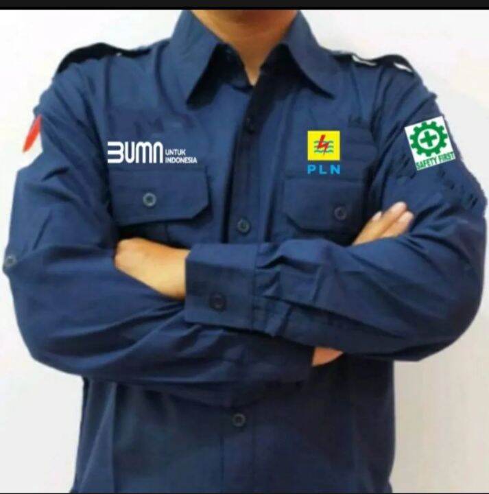 kemeja PLN BUMN terbaru/seragam PLN BUMN | Lazada Indonesia