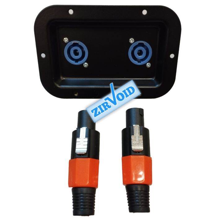 BESI TEBAL IMPORT PLAT BOX SPEAKER INPUT OUTPUT SOKET SPIKON PANEL ...
