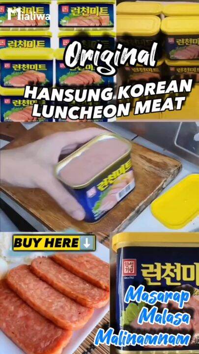 Hansung Luncheon Meat & Lotte Luncheon Meat 340g Korean Spam Maling Original Wholesale Ulam ...