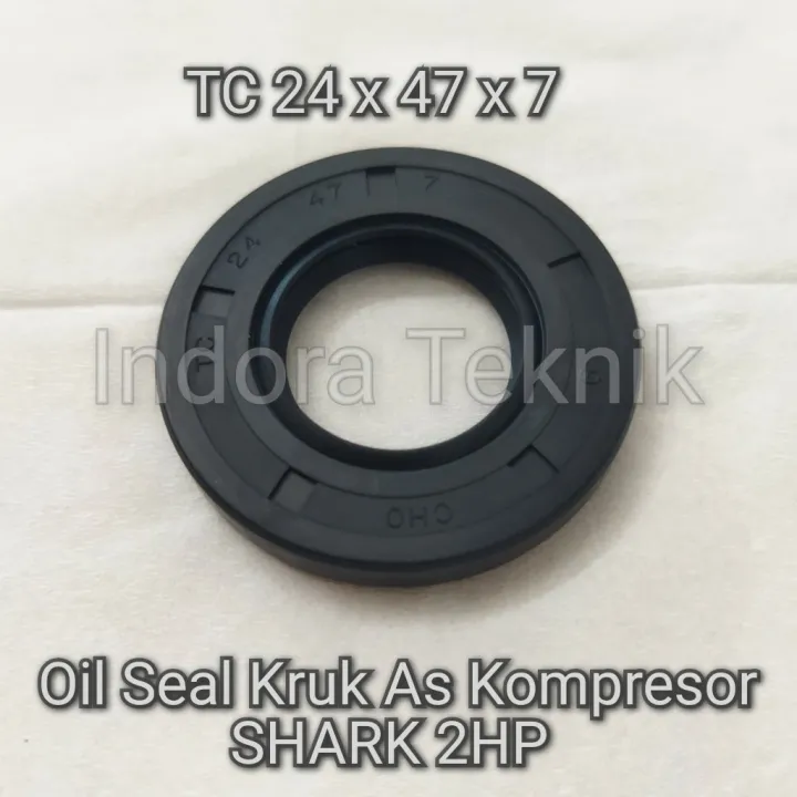 Sil Oli Kruk As Kompresor SHARK 2HP - Oil Seal Crank Shaft 24 x 47 x 7 ...