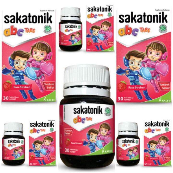 Sakatonik Abc Rasa Strawberry Multivitamin Anak Botol Isi 30 Tablet ...