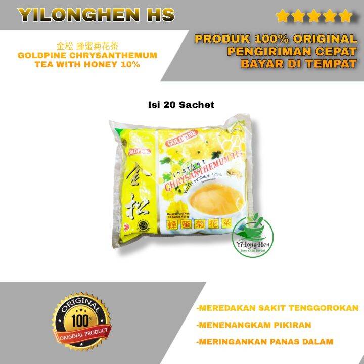 Goldpine Chrysanthemum Tea With Honey Isi 20 Sachet Teh Bunga Chrysan ...