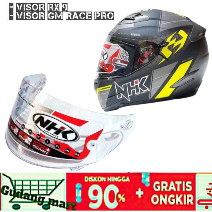 Visor Helm NHK RX9 / Visor Helm GM PRO ORIGINAL Official Helm NHK World ...