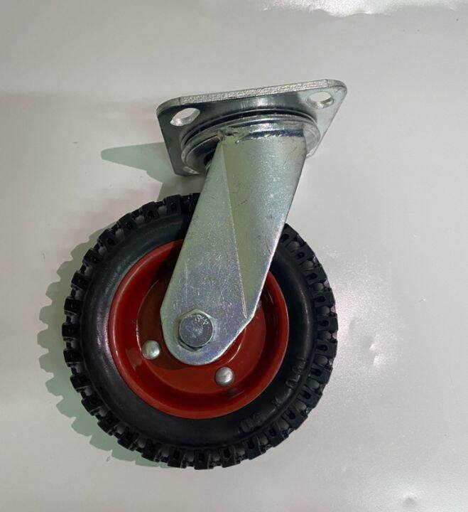 RODA HEAVY DUTY 8 INCH HIDUP KARET KEMBANG TROLI - GEROBAK | Lazada ...