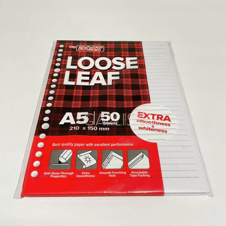 Kertas Isi Binder A5 Isi 50 Lembar / Loose Leaf A5 Isi 50 Lembar ...