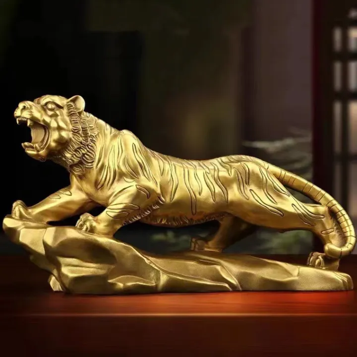 Fengshui Prosperity Golden Tiger Figurine | Lazada PH