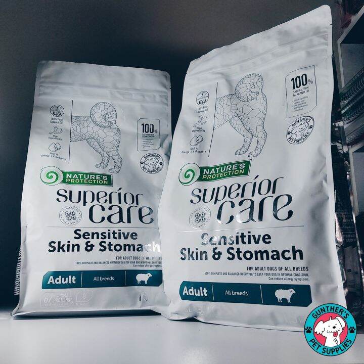 Natures Protection Superior Care Sensitive Skin and Stomach Adult Lamb ...