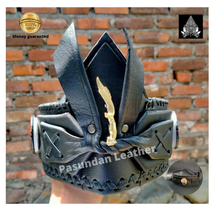 Blangkon Sunda Kulit Iket Kulit Sunda Topi pria tradisional | Lazada ...