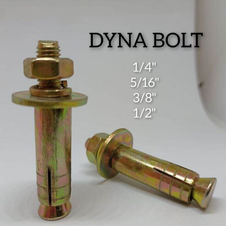 Dyna Bolt / Dynabolt / Expansion Bolt - Size 1/4", 5/16", 3/8", 1/2 ...