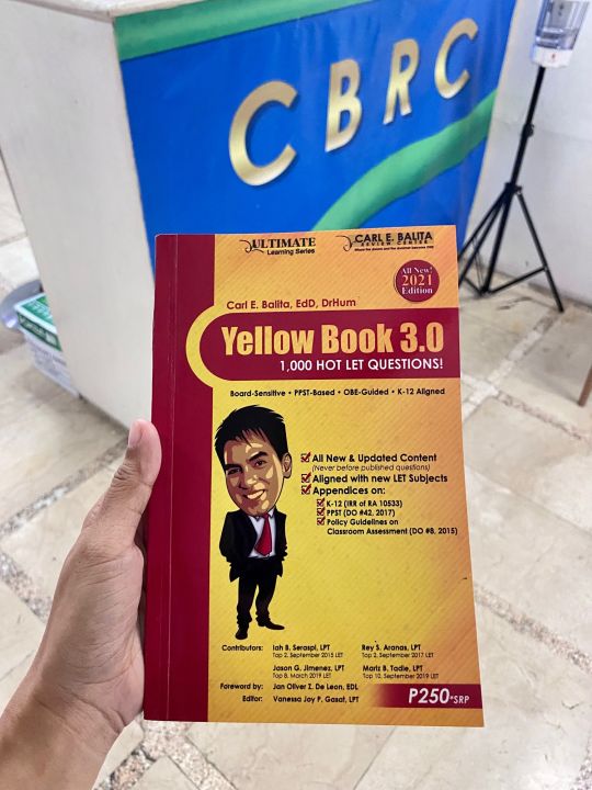 CBRC Books - Dr. Carl Balita YELLOW BOOK 3.0 (2021 Edition) - LET ... CBRC Books - Dr. Carl Balita YELLOW BOOK 3.0 (2021 Edition) - LET ...