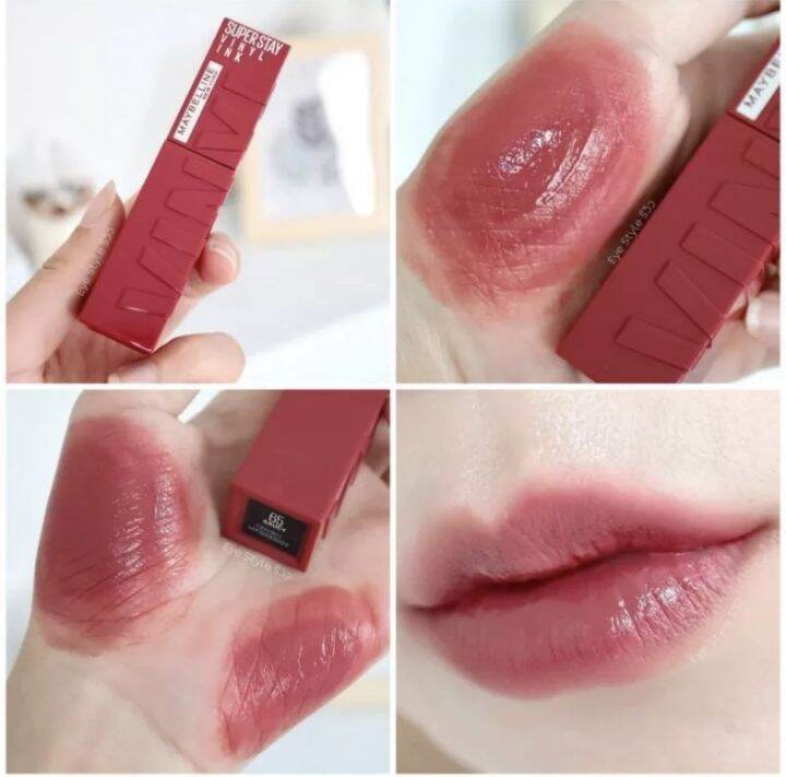 Maybelline Super Stay Vinyl Ink สี 65 saucy สวยจึ้งมาก เนื้อฉ่ำกำลังดี ปากไม่แห้ง ไม่ตกร่อง ติด ...