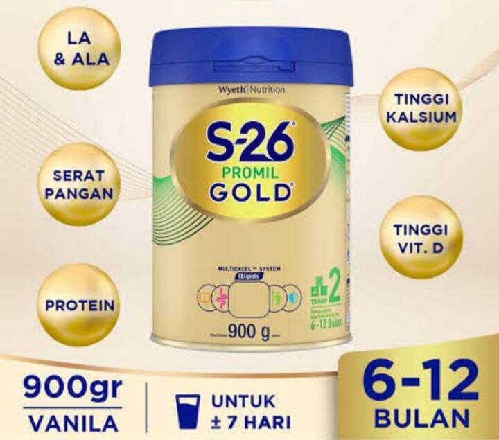 Susu formula S26 Promil gold tahap 2 (6-12 Bulan) 900gr | Lazada Indonesia