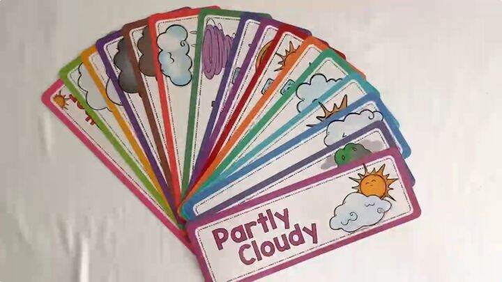 16pcs Season and Month of The Year Big Flash Cards for Kids English ...