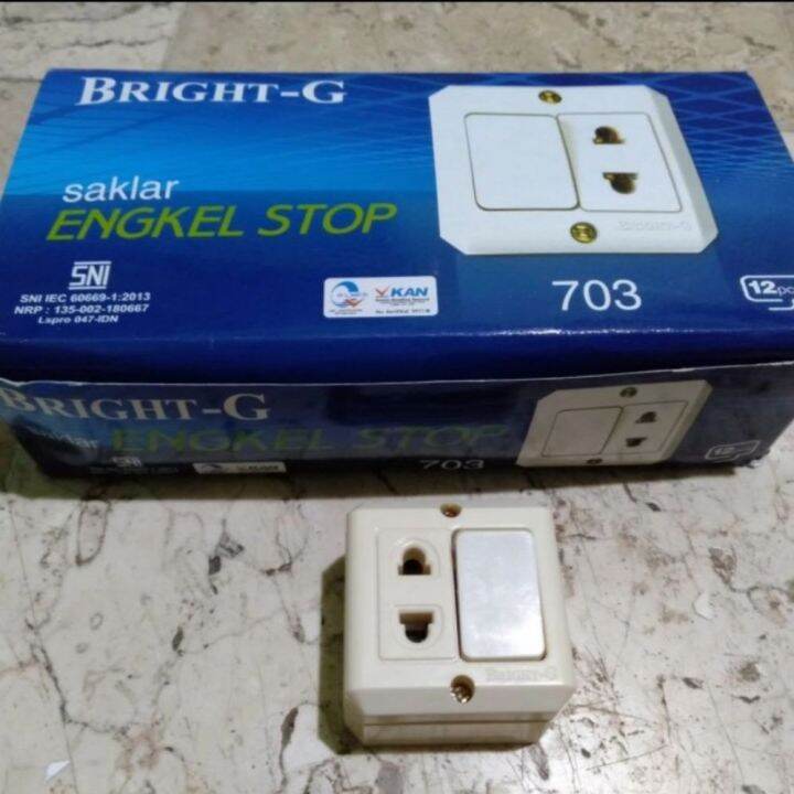 12 pcs Saklar/ cetrekan/ switch on off engkle stop kontak/ tempat ...