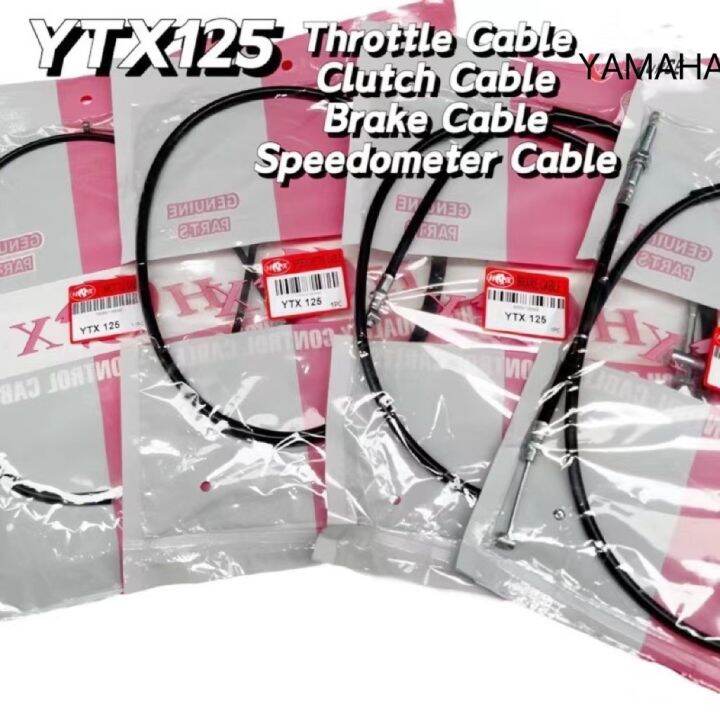 Yamaha ytx 125 throttle cable,brake cable,speedometer cable,clutch ...