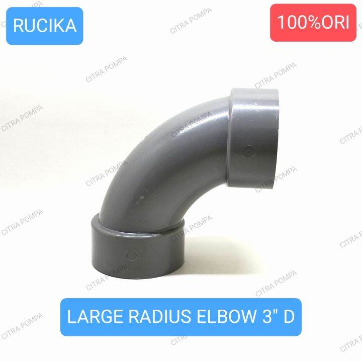RUCIKA 3" D LARGE RADIUS ELBOW 3" D / KNEE PANJANG 3" D / KENI LONG 3" D | Lazada Indonesia