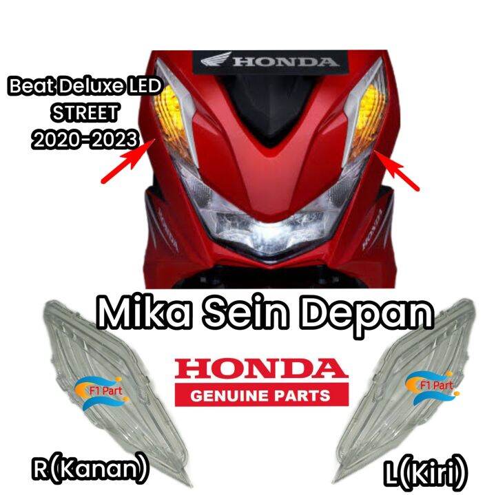Mika kaca sein sen depan Beat LED Deluxe kanan dan kiri original koito ...