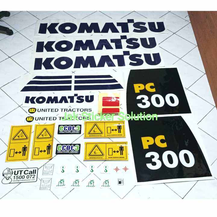 Stiker Komatsu PC300-8 Sticker Alat Berat Excavator | Lazada Indonesia