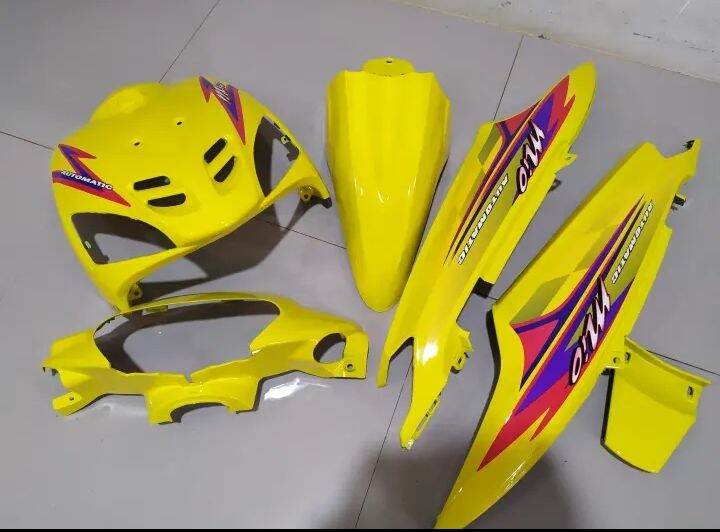 paket full body halus Yamaha Mio sporty plus striping warna kuning ...